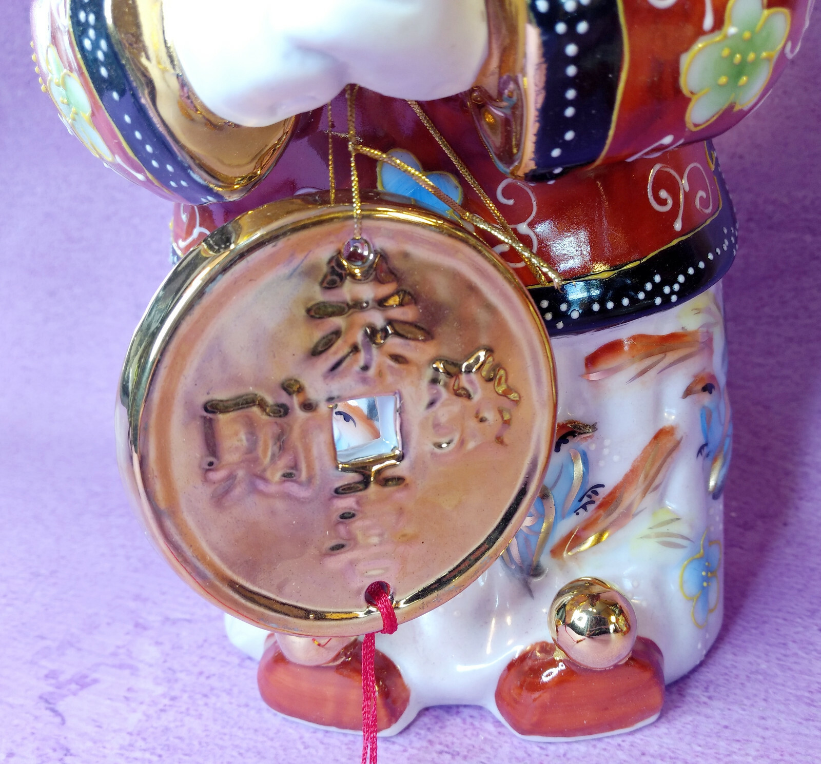 Jintong Golden Boy Yuna Jade Girl Chinese Statues VTG Lucky Gold Coins ...