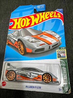 2022 Hot Wheels: McLaren F1 GTR - HW Retro Racers - Grey | eBay