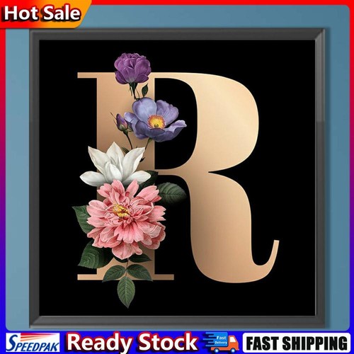 5D DIY Diamond Painting Letter R Full Round Drill Mosaic Picture (B2874 ...