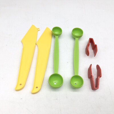 Tupperware Melon Baller, Strawberry Huller, Cheese Knife, Set Of 6 New ...