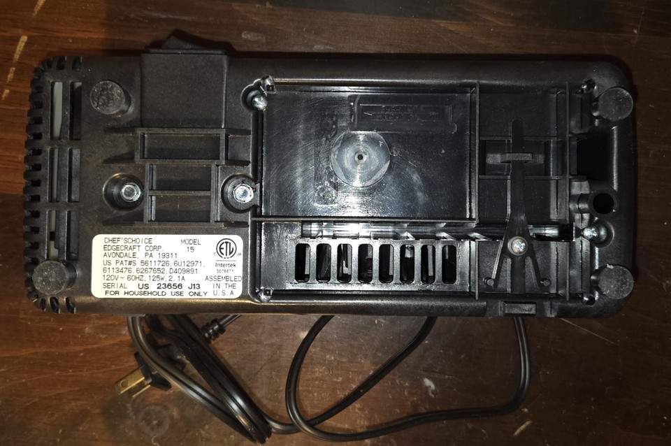 Chefs Choice Trizor XV Edge Electric 3 Stage Knife Sharpener Model 15 ...