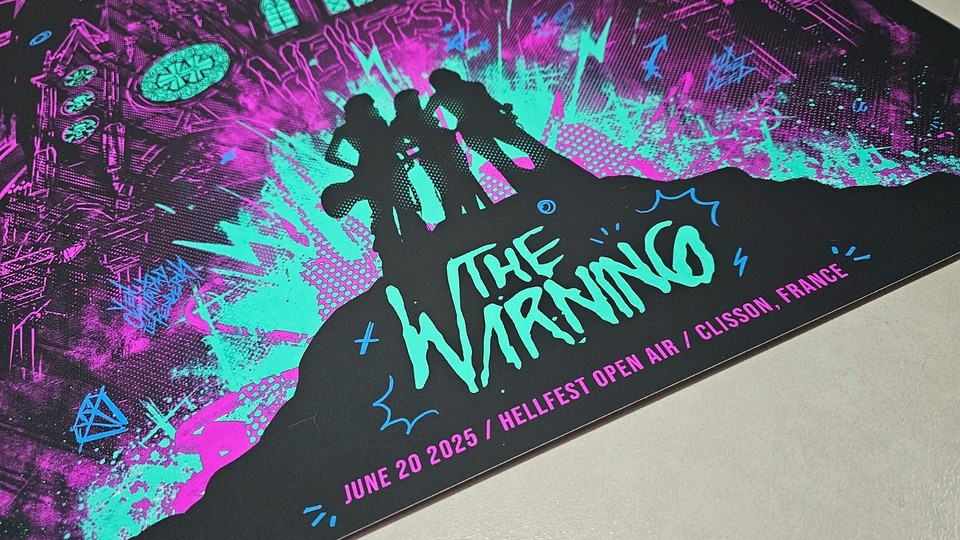 THE WARNING | Hellfest 2025 | Silkscreen Poster RARE - #10 / 150 ...