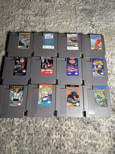 NES Game Lot Tecmo, Waldo, Cobra Command, Muppet Adventure- 12 Nintendo ...