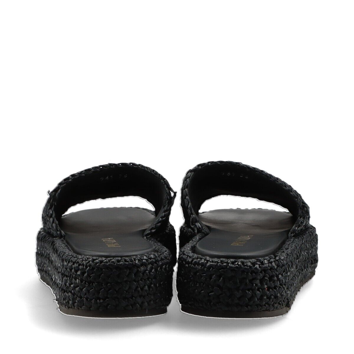Prada Triangle logo Leather x fabric Sandals EU36 Ladies Prada Triangle logo Leather x fabric Sandals EU36 Ladies