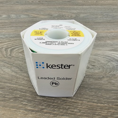 Kester 24-6040-0069 1 LB "44" Rosin Core Wire Solder Roll SN60PB40 ...