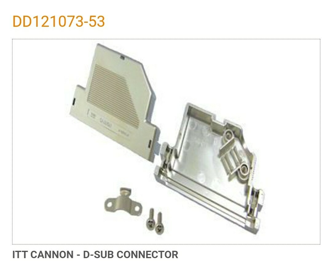 LOT OF 11 DD121073-53 ITT Cannon DSUB Position Connector Backshell NEW ...