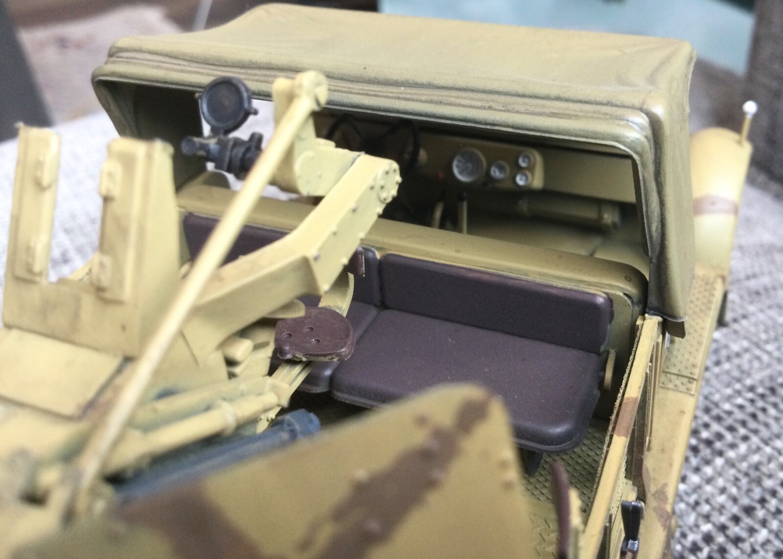 1/35 Built/Painted German 8ton Sd.kfz.7/1 Halftrack 20mm Flakvierling ...