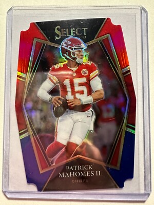 K45,843 - 2021 Select Prizm Red and Blue Die Cut #102 Patrick Mahomes ...