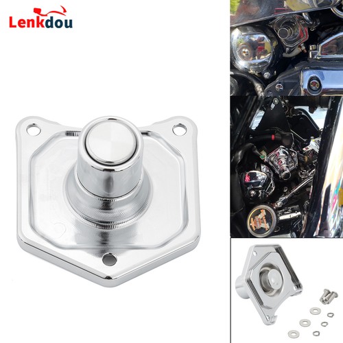 Solenoid Cover Push Button Starter Switch For Harley 91-17 Big Twin ...