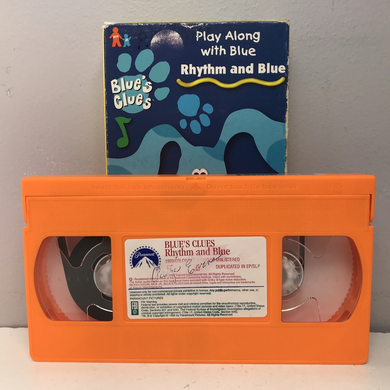 Nick Jr Blue’s Clues Rhythm & Blue VHS | Grelly USA