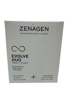 Zenagen EVOLVE Shampoo Treatment 2.5 Oz & Accelerating Conditioner 2.5 ...