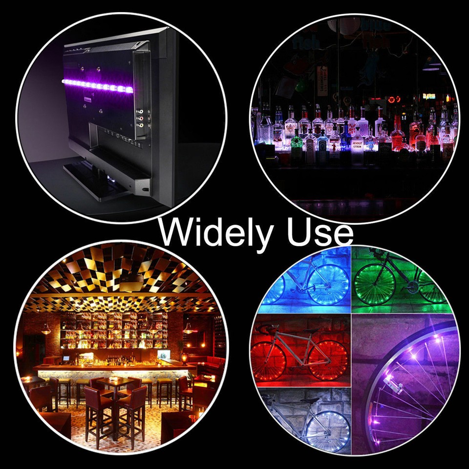 5V USB LED Strip Lights TV Back Light 5050 RGB Color Changing with ...