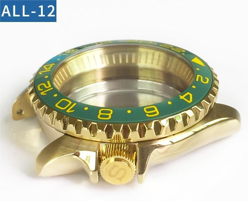 42mm SKX007 SKX009 SRPD Watch Case Mod Parts Back Crown Refit Complete ...