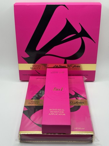 Veyes Beauty Silk Bloom 3D Lash Clusters Kit & 4-in-1 Bond Seal Remover ...