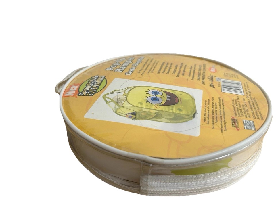 2004 Vtg Nick Spongebob Squarepants Pop-Up Mesh Clothes Hamper with ...