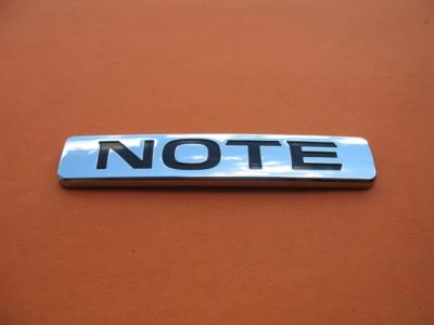14 15 16 17 NISSAN VERSA " NOTE " PURE DRIVE REAR CHROME EMBLEM LOGO ...