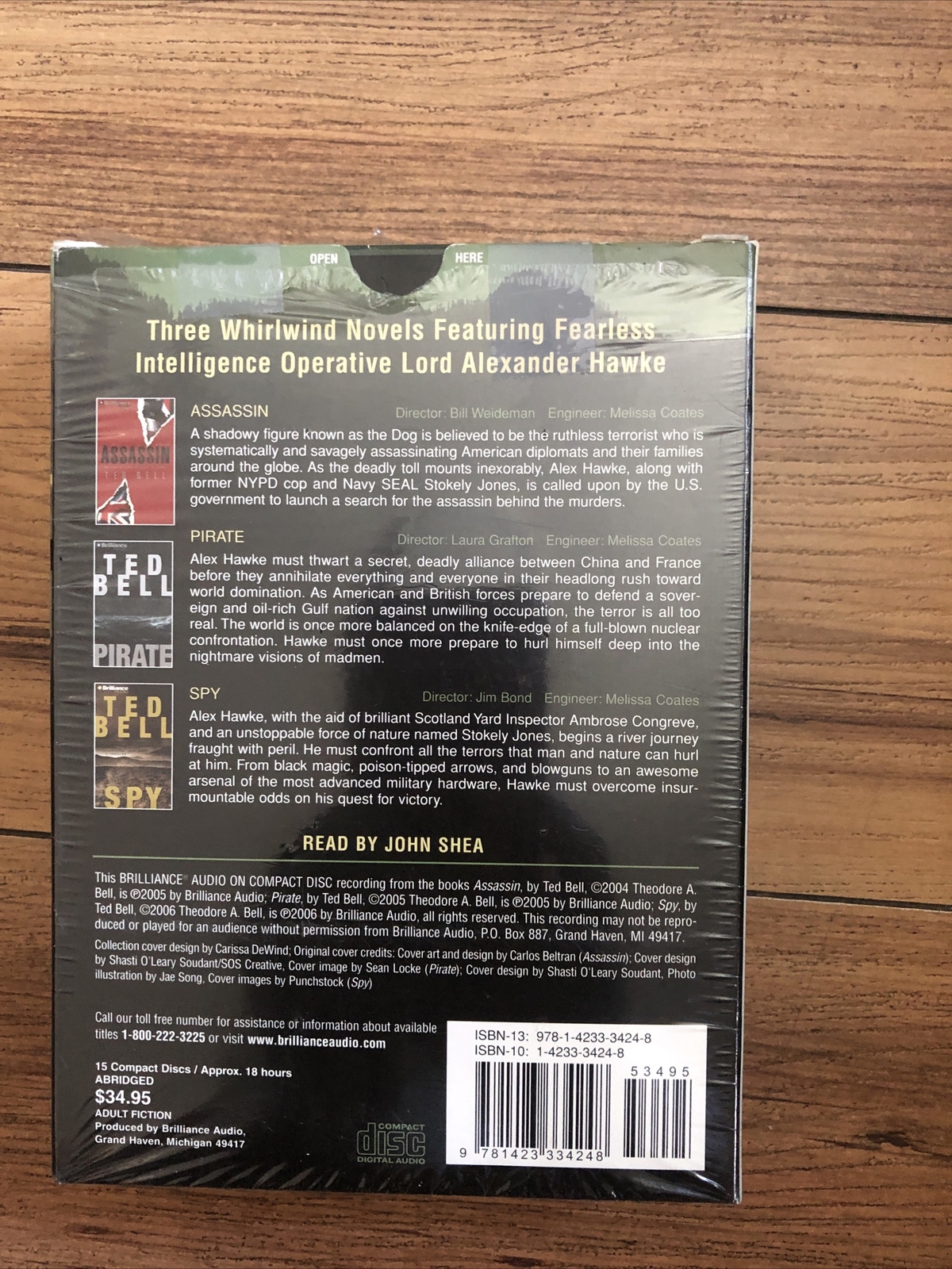 Alex Hawke Assassin - Pirate - Spy by Ted Bell (2005) Compact Disc ...