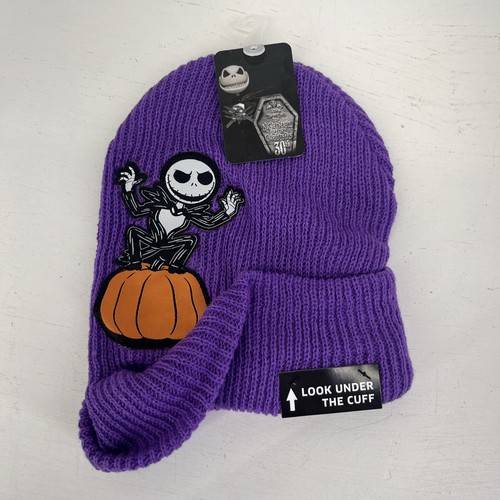 Jack Skellington Disney Nightmare Before Christmas Beanie Knit Hat Cap ...