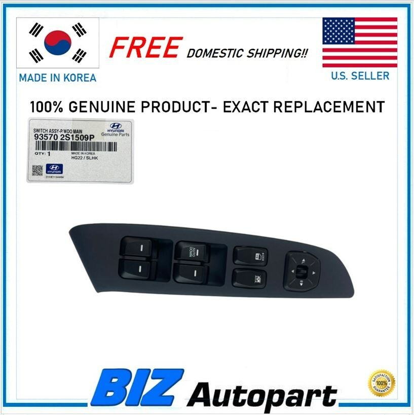 GENUINE ! MAIN WINDOW SWITCH FOR 2010-2017 HYUNDAI TUCSON # 93570 ...