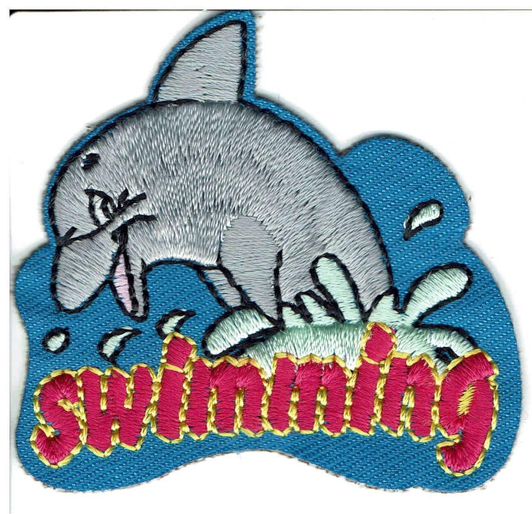 Girl Boy Cub SWIMMING Fun Patches Crests Badges SCOUT GUIDE Swim ...