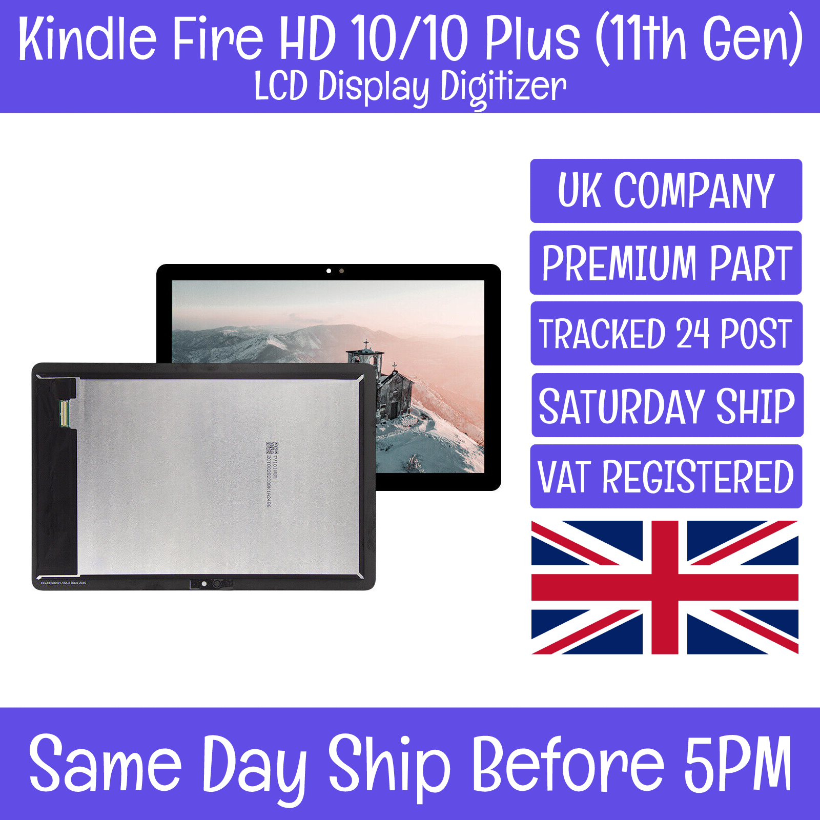 Amazon Kindle Fire HD 10/10 Plus (11th Gen) T76N2B T76N2P LCD Screen ...