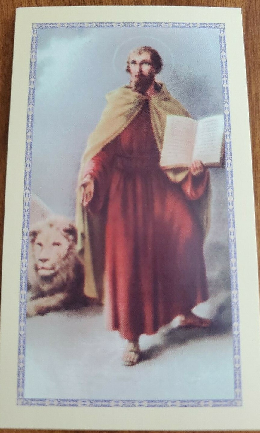 St. Mark the Evangelist prayer cards (pack of 4) | eBay