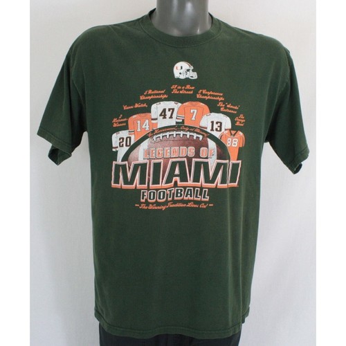 Vintage Miami Hurricanes Legends Kosar Anderson Testaverde Irvin T ...