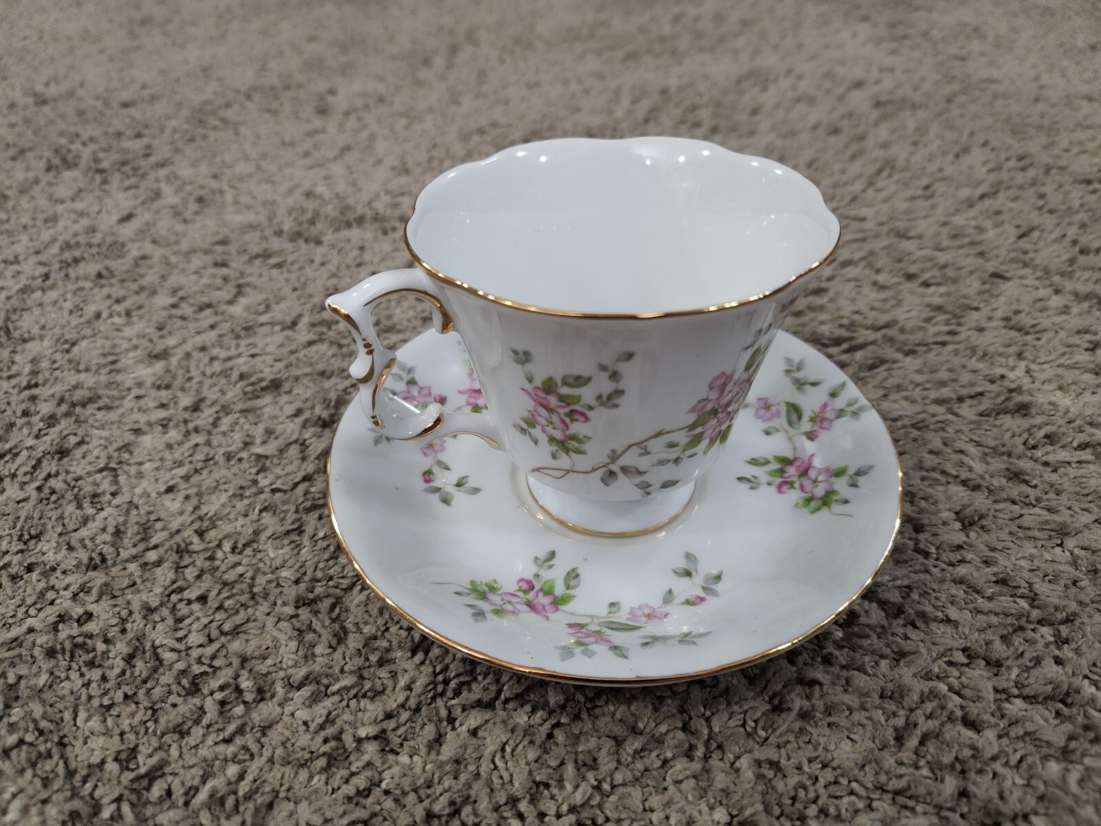 Fine Porcelain Fielder Keepsakes Flower Tea Cup And Saucer | eBay