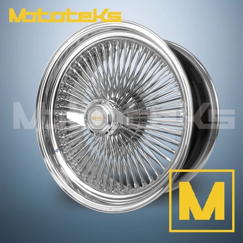 18X8 LUXOR WIRE WHEELS 100 STRAIGHT STD RIM CHROME SINGLE 1 PIECE WHEEL ...