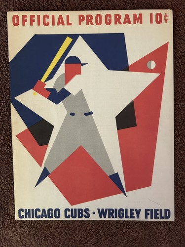 Original Vintage 1964 Office Program Chicago Cubs vs Philadelphia ...