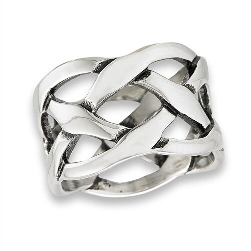 STAINLESS STEEL CELTIC WEAVE RING | eBay