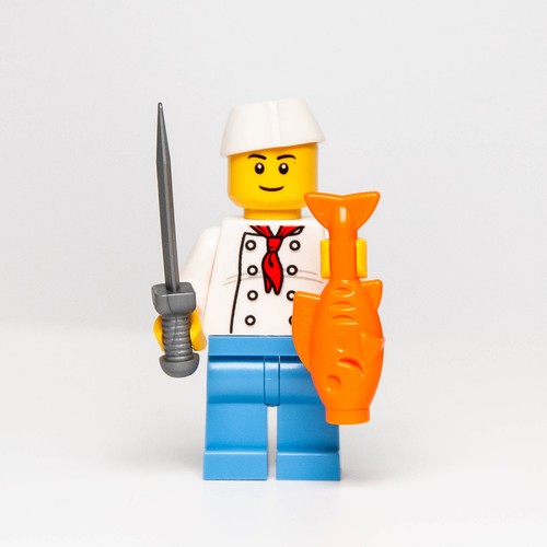 LEGO City Town Chef Fishmonger Minifigure (chef024) 45022 | eBay
