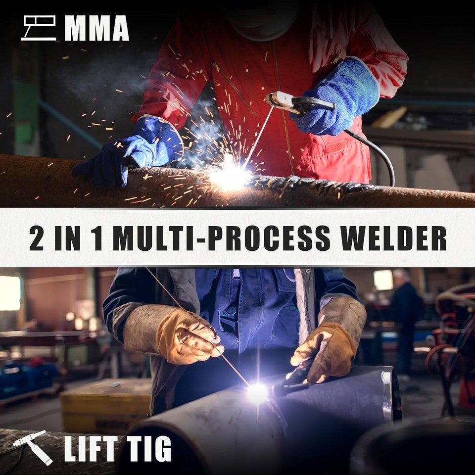 200A Stick Welder ARC/LIFT TIG Welding Machine VRD Optional LCD Display ...