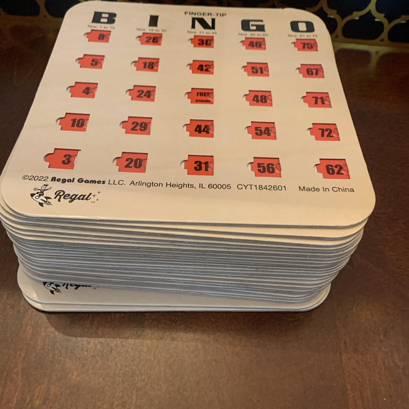 Regal Bingo Bulk Bingo Cards with Sliding Windows - Reusable Large ...