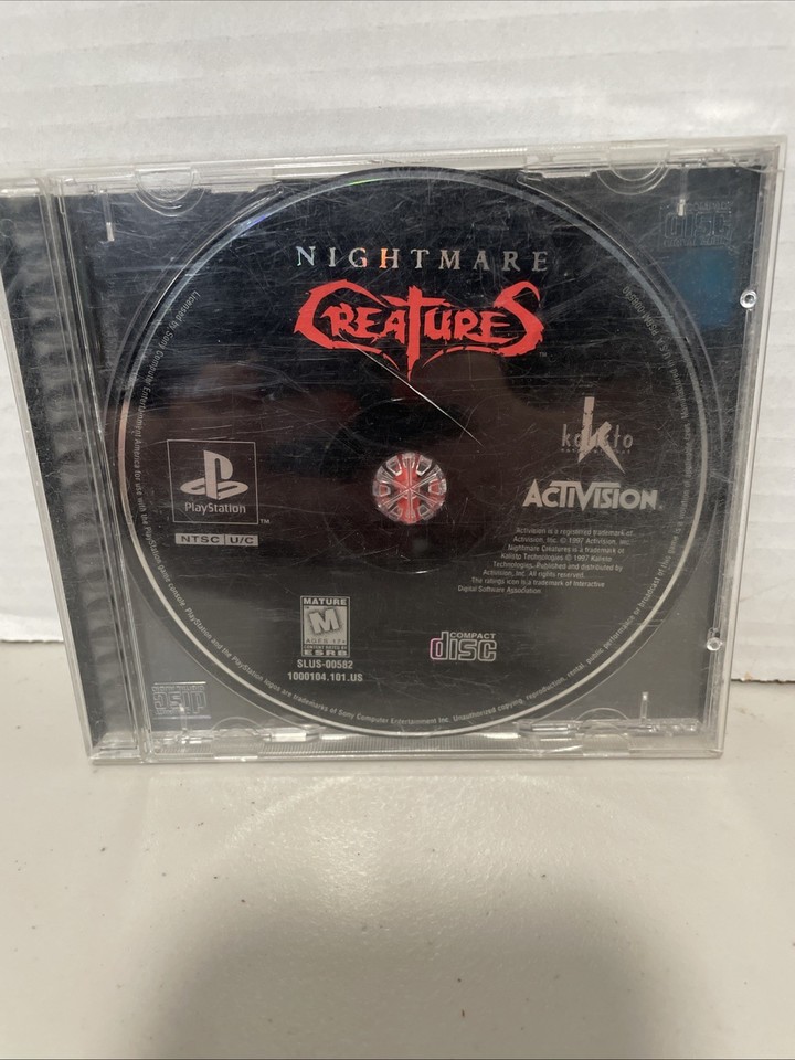 PlayStation Nightmare Creatures Game In Good Condition Case Front ...