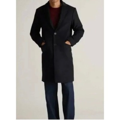 Quince Men’s Black Italian Wool Overcoat Size L NEW | eBay