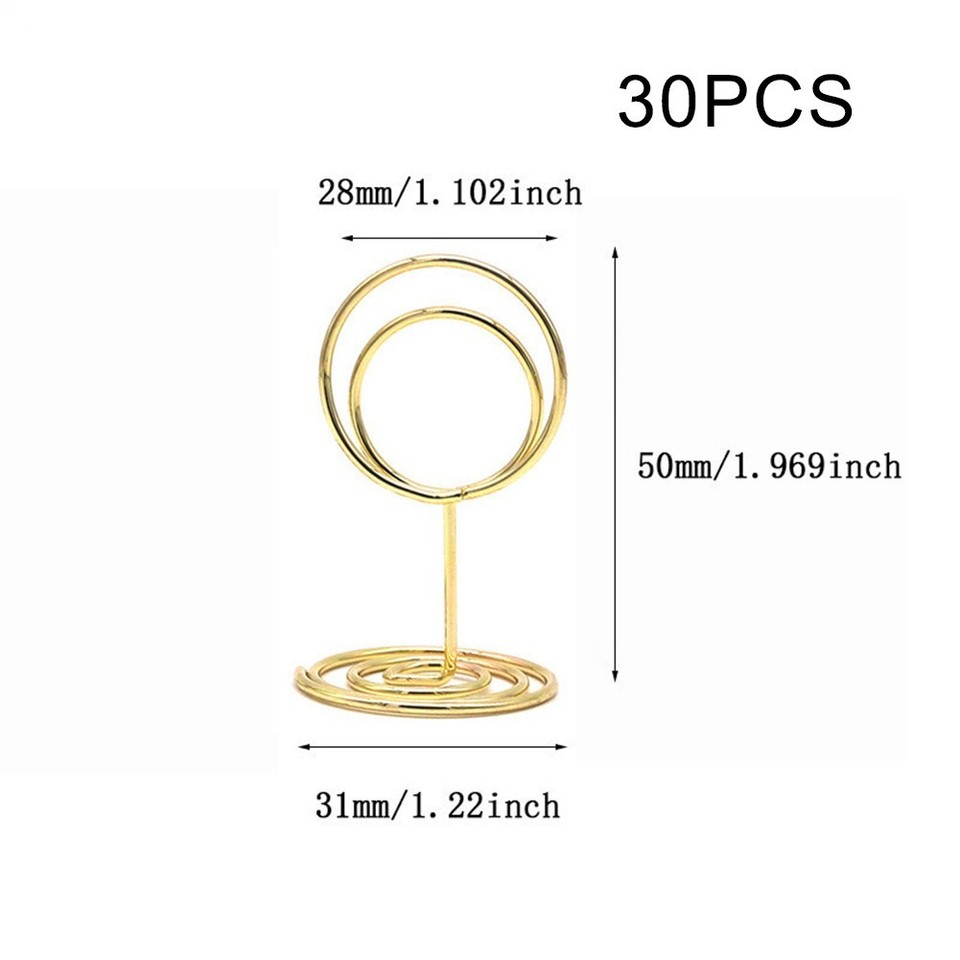 Wedding Banquet Table Card Holder Photo Display Clip Well-defined Lines ...