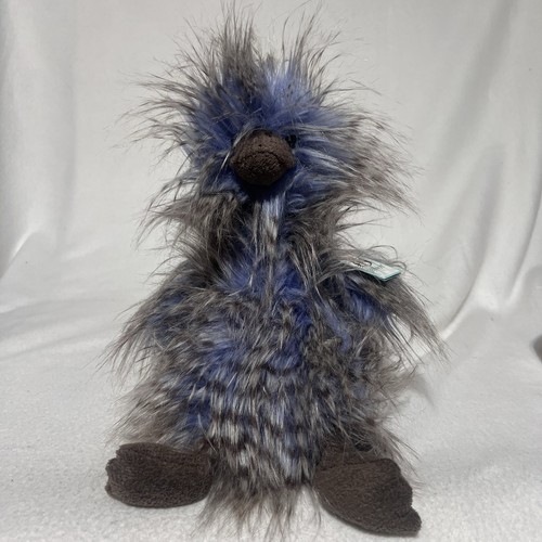Jellycat London Delphine Duck Fuzzy Long Hair Retired 2022 Blue 12 ...