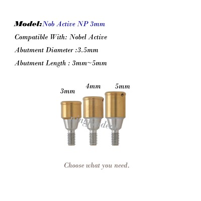 Suit for abutment Narrow Platform For Nobel Active Core Tool,NP 3.5MM ...