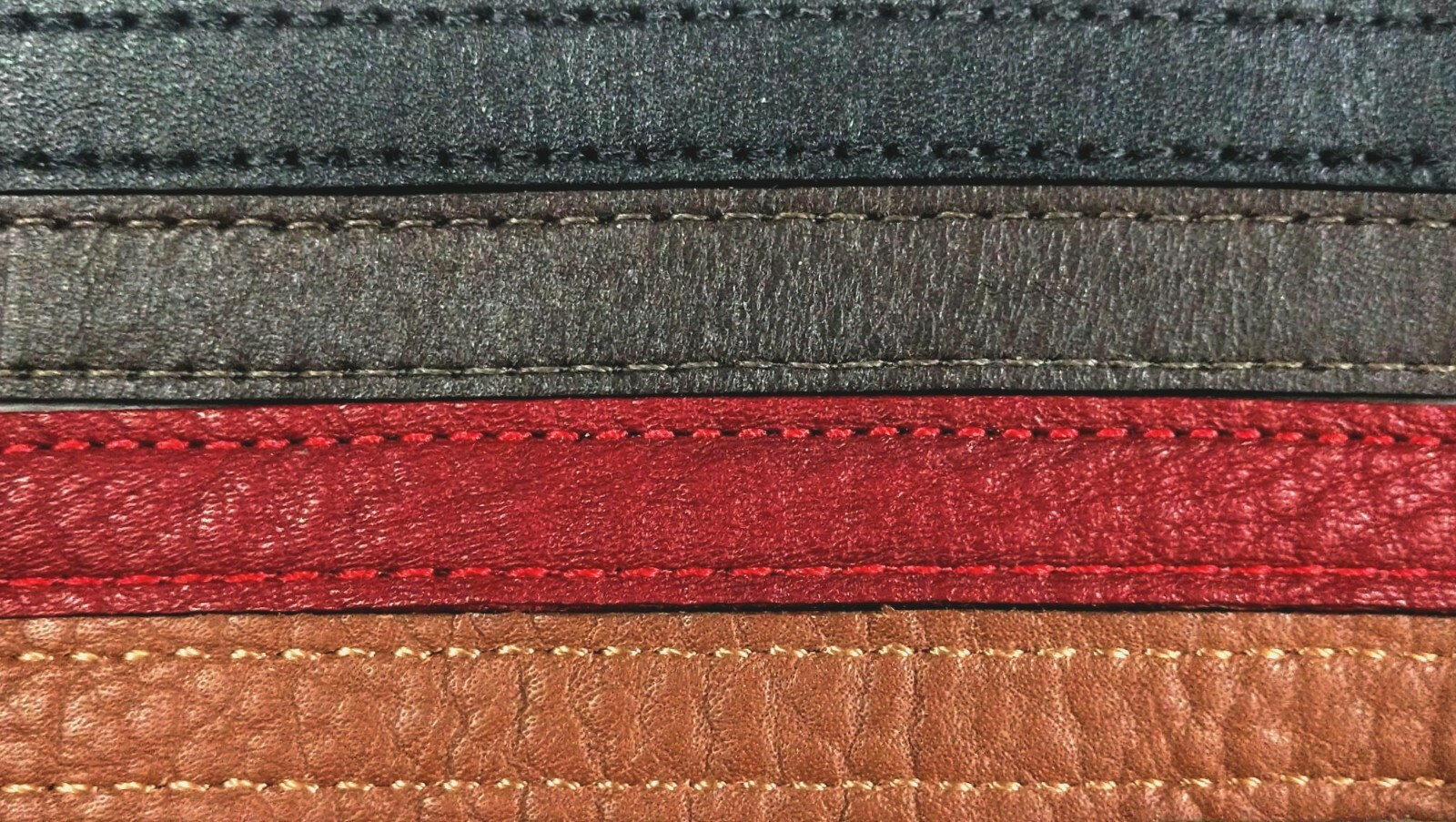 Two 3/8"-Wide Genuine Leather Replacement Belt / Strap Keeper Loops 4 ...