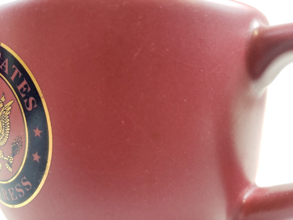 United States U. S. Congress Coffee Cup Mug Red or Purple Ceramic Made ...