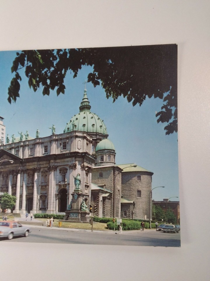 Canada Postcard Vtg 1970s Montreal Cathedral Mary Queen Cars Street | eBay