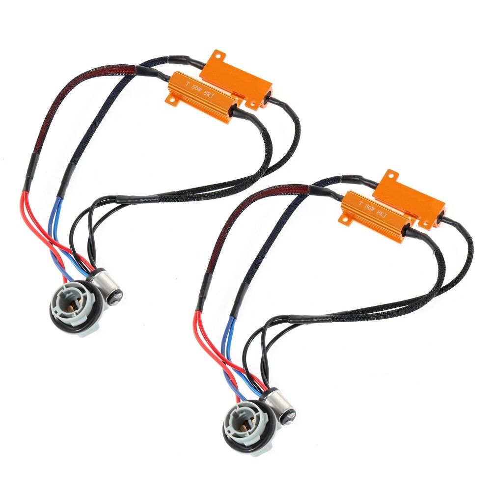 2pcs 1157 Load Resistor Fix LED Hyper Flash Error Free Turn Signal ...