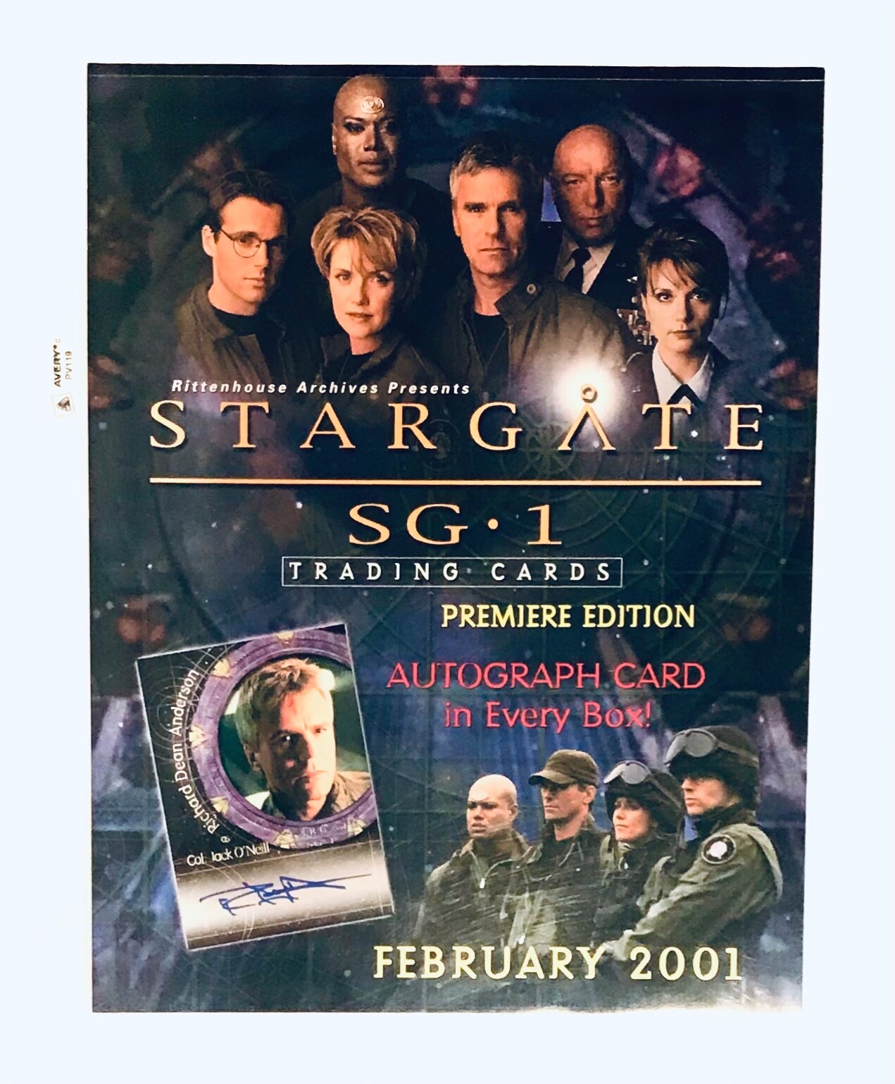 Rittenhouse Stargate SG-1 Premier edition Trading Card Sheet Sell | eBay