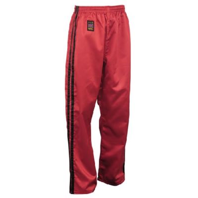 Full Contact Kick Boxing Satin Trousers Red / 2 Black ST Pants Bottoms ...