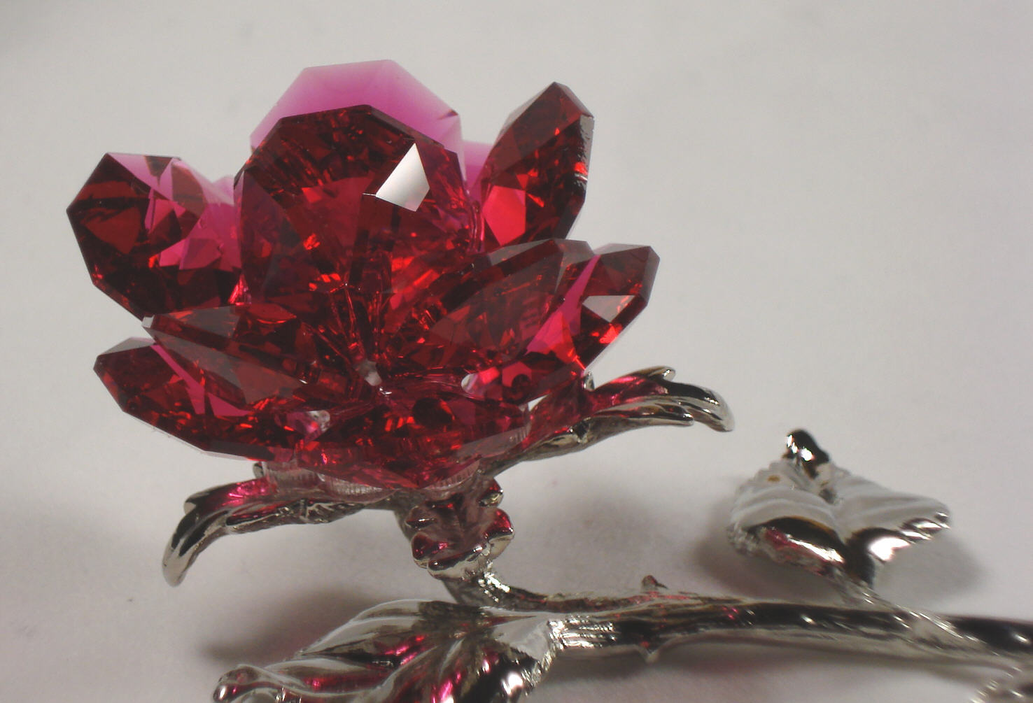 Red Crystal Rose Handcrafted By Bjcrystalgifts Using Swarovski Crystal ...