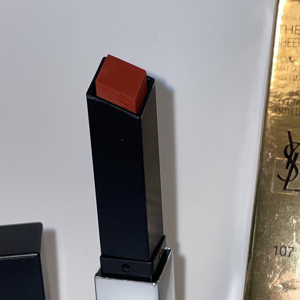 Yves Saint Laurent YSL THE SLIM Sheer Matte Lipstick #107 Bare Burgundy ...