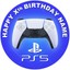 PS5 Playstation 5 Controller Cake Topper Decoration Round Personalised ...