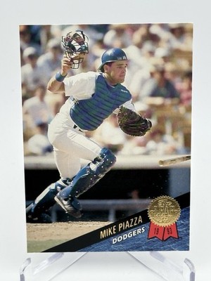 1993 Leaf Mike Piazza (RC) #35 HOF Los Angeles Dodgers | eBay