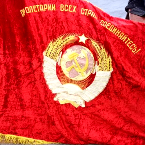 Flag soviet big, Large Lenin's banner, communism vintage USSR 1.8x1.5 ...